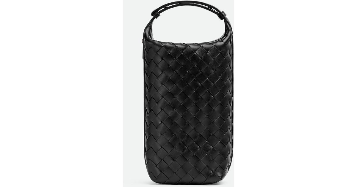 Bottega Veneta Intrecciato Vertical Wallace in Black for Men | Lyst UK