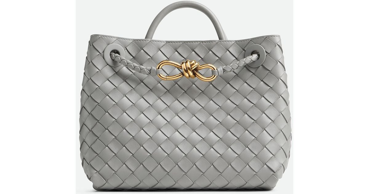Bottega Veneta Small Andiamo in Gray | Lyst