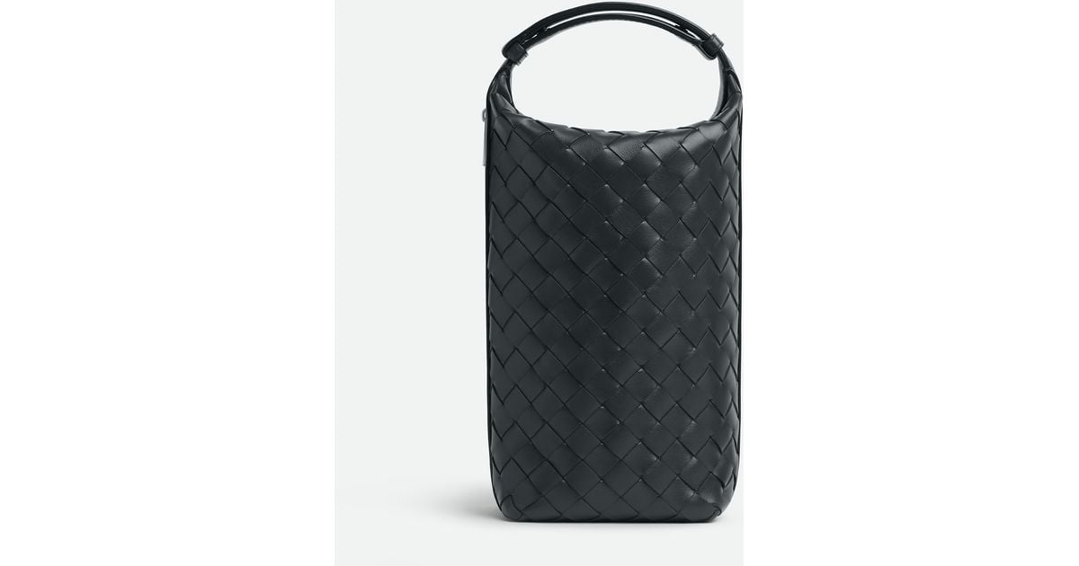 Bottega Veneta Intrecciato Vertical Wallace in Black for Men | Lyst
