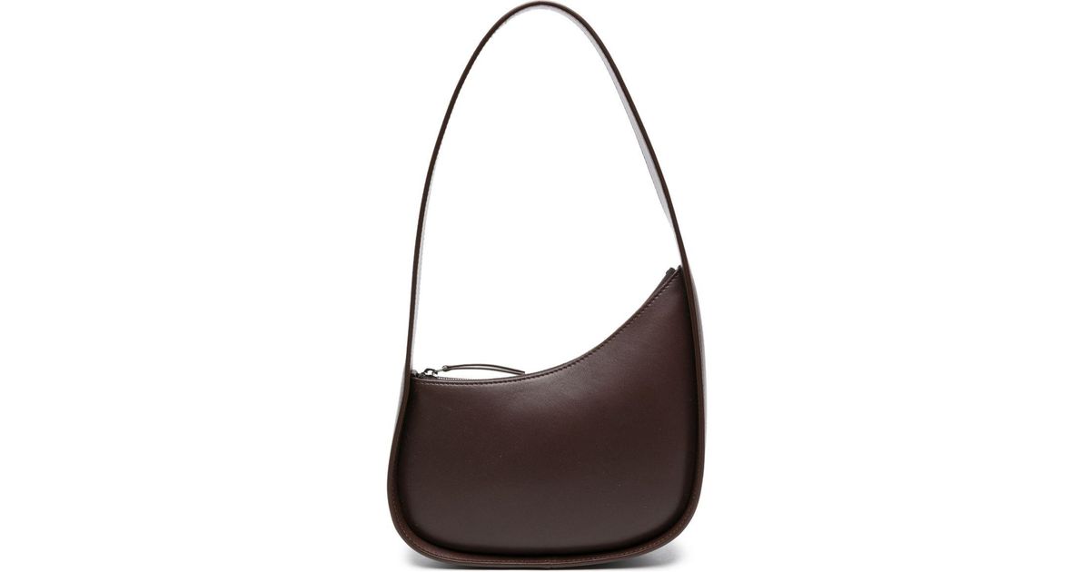 The Row Half Moon Shoulder Bag in Brown | Lyst