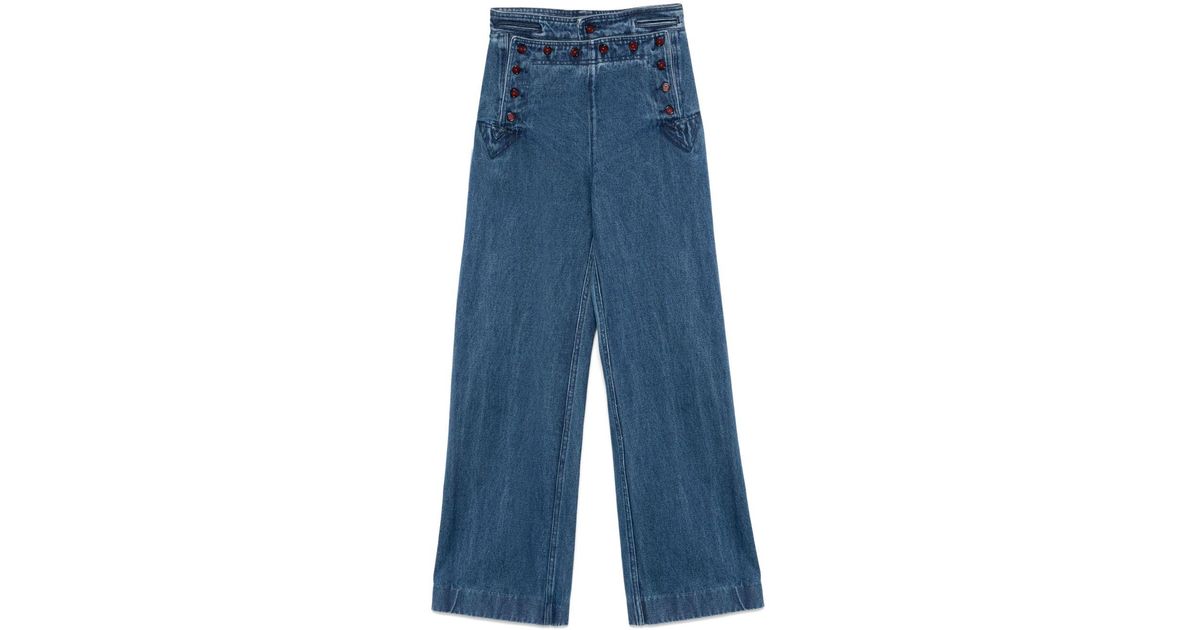Bode Sailor Jeans in Blue | Lyst