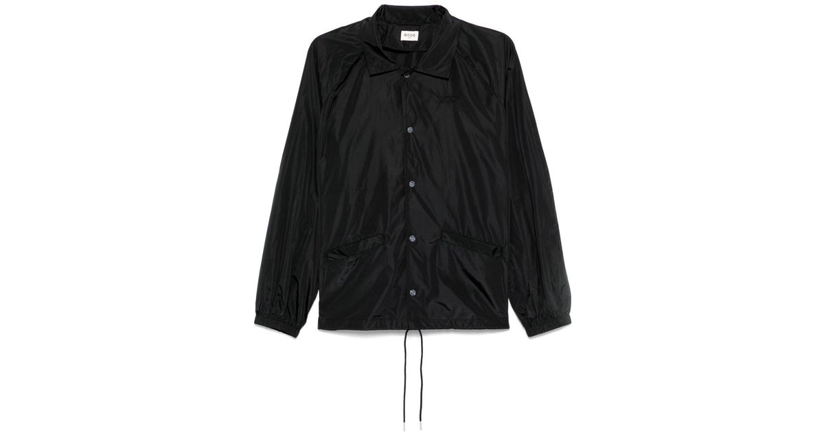 Bode Track Jacket in Black for Men | Lyst