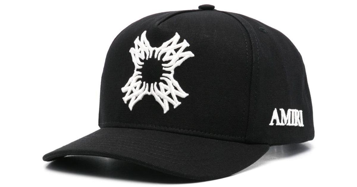 Amiri Ma-Embroidered Cap in Black for Men | Lyst UK