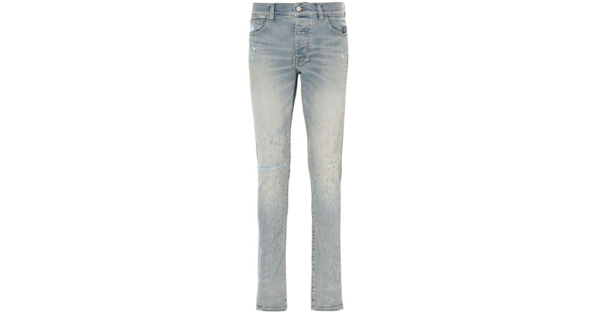 Amiri Shotgun Mid-Rise Skinny Jeans in Blue for Men | Lyst