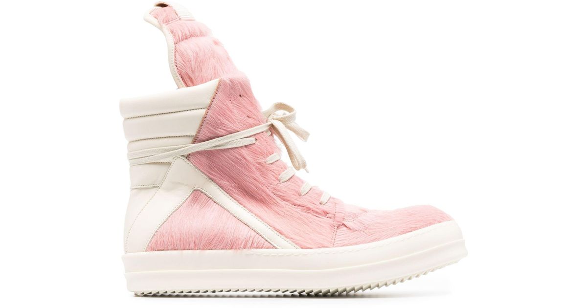 Rick Owens Long Hair Geobasket in Pink for Men | Lyst UK