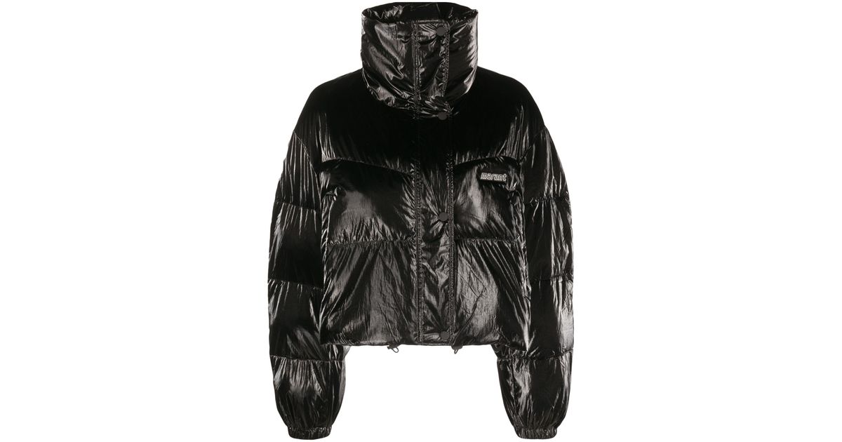 Isabel Marant Telia Quilted Padded Jacket in Black | Lyst UK
