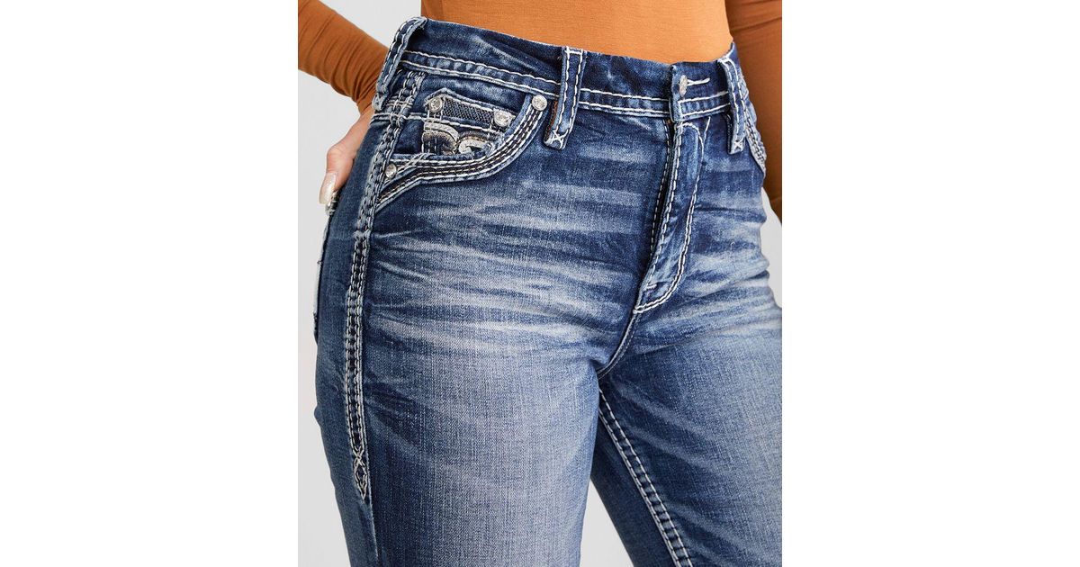 Rock Revival Jaslynn Curvy Boot Stretch Jean in Blue | Lyst