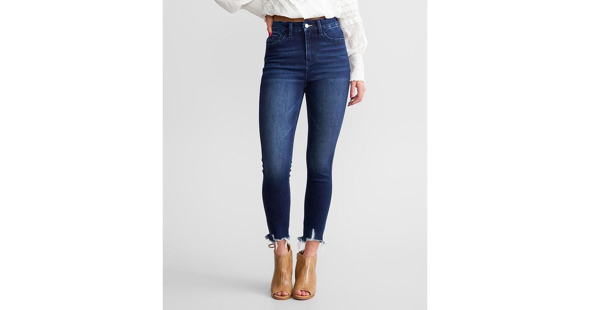 Flying Monkey Ultra High Rise Ankle Skinny Stretch Jean in Blue | Lyst