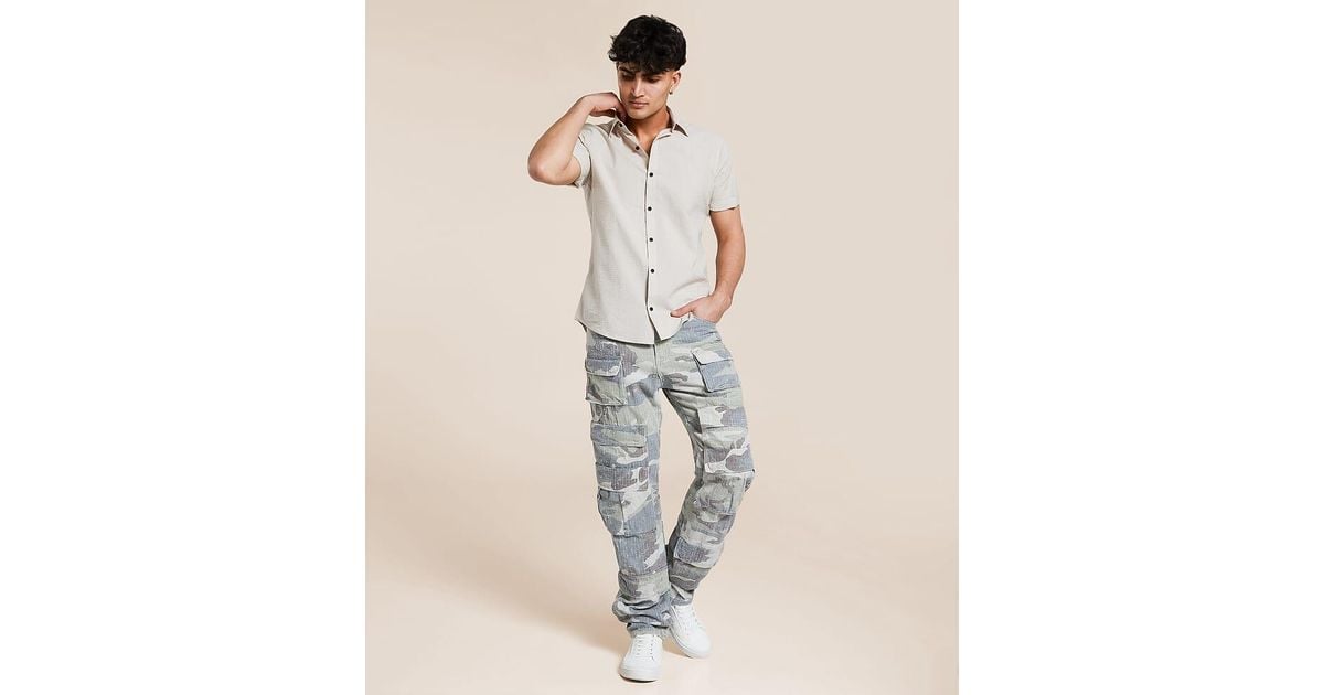 Smoke Rise Retro Camo Cargo Jean in Natural for Men | Lyst