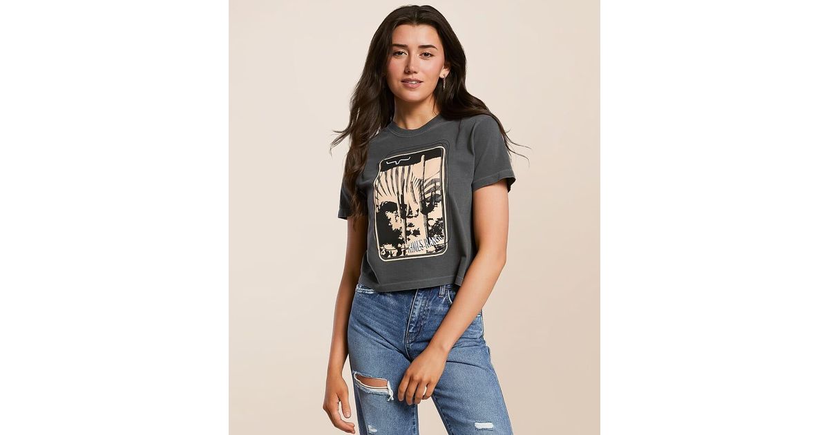 Kimes Ranch Desert Trip Cropped T-Shirt in Blue | Lyst