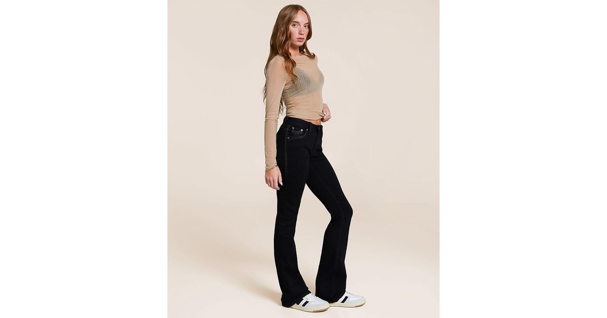 Rock Revival Nadine Mid-Rise Boot Stretch Jean in Natural | Lyst