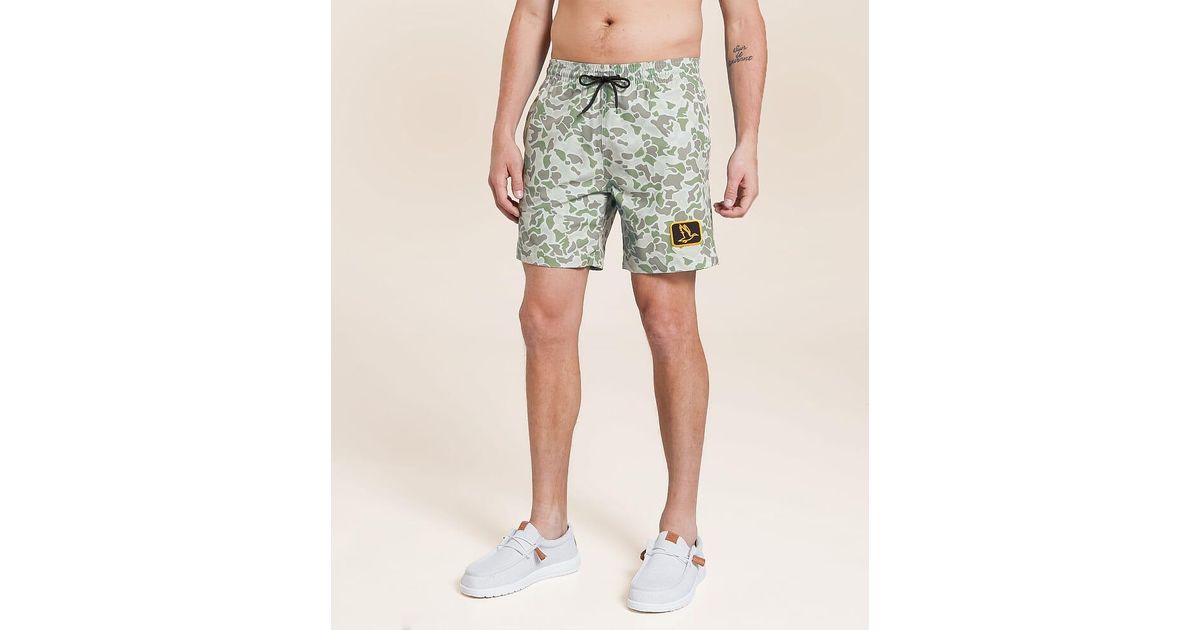Funk Lagoon Camo Swim Trunks in Natural for Men | Lyst