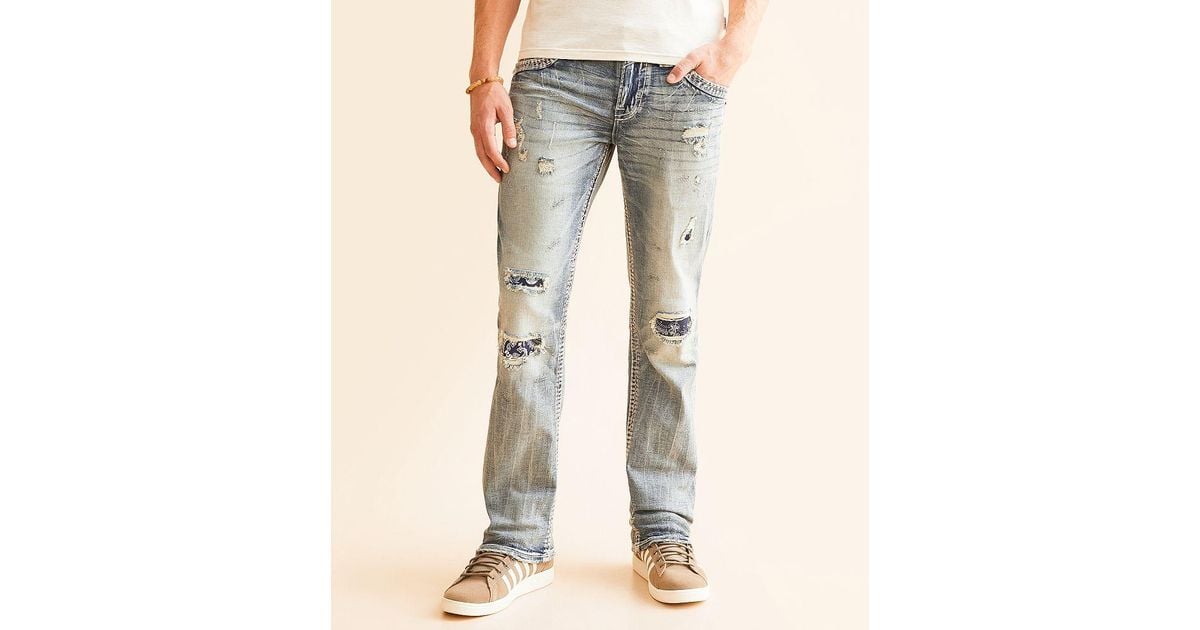 Rock Revival Weslee Straight Stretch Jean in Blue for Men | Lyst