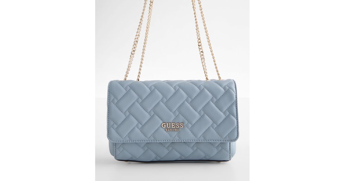 Guess Alanna Convertible Crossbody Purse in Blue | Lyst