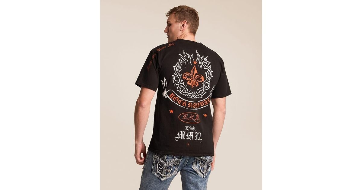 Rock Revival Sacred Emblem T-Shirt in Black for Men | Lyst