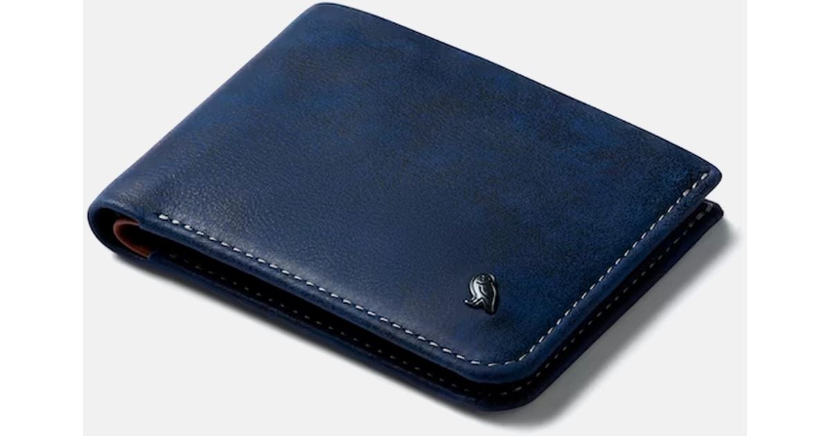 Bellroy Hide & Seek Lo Leather Wallet in Blue for Men | Lyst