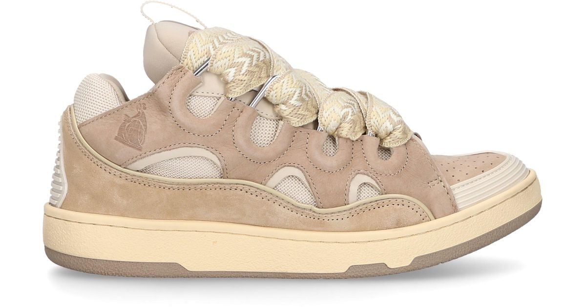 Lanvin Sneakers Beige Curb in Natural for Men | Lyst