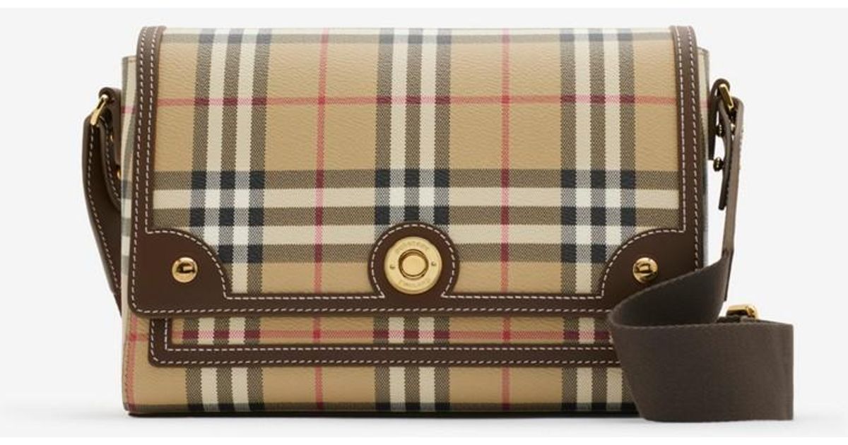 Burberry Note Bag in Metallic | Lyst