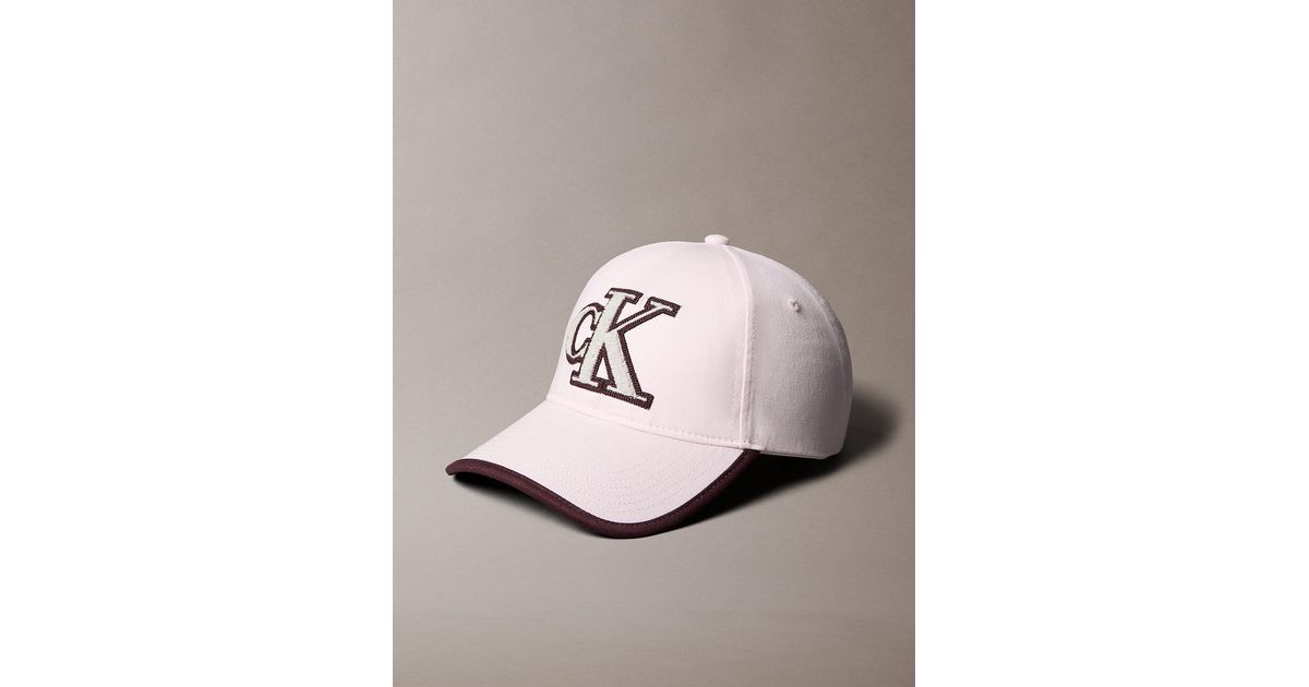 Calvin Klein Uv Twill Bouclé Logo Adjustable Cap in Pink | Lyst UK
