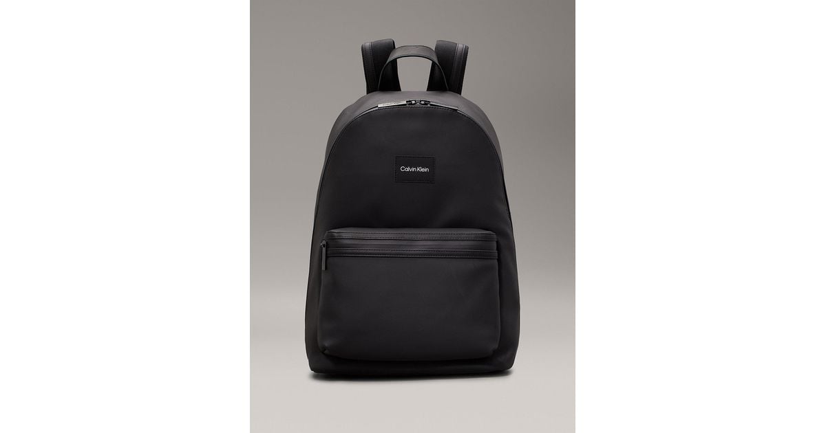 Calvin Klein Round Backpack in Black for Men | Lyst UK
