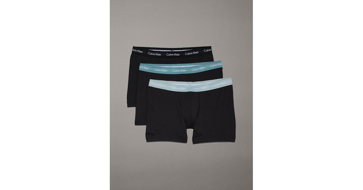 Calvin Klein Plus Size 3 Pack Boxer Briefs - Cotton Stretch in Grey for ...