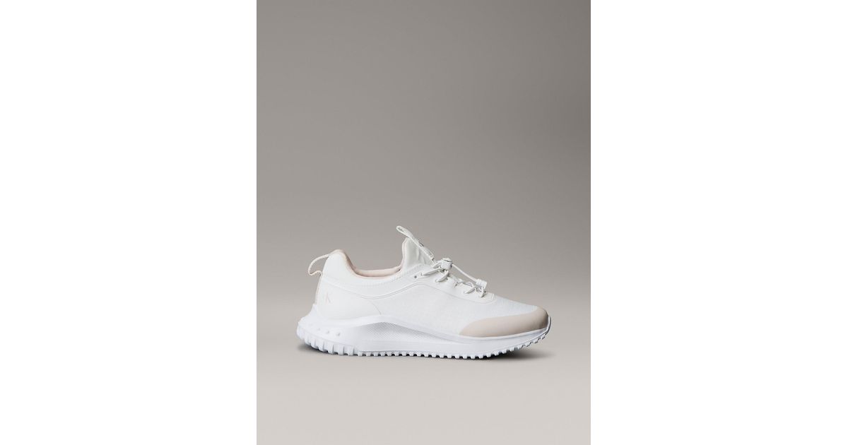 Calvin Klein No-Tie Bungee Ultralight Trainers in White | Lyst UK