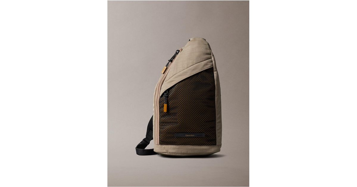 Calvin Klein Mesh Front Sling Bag for Men | Lyst