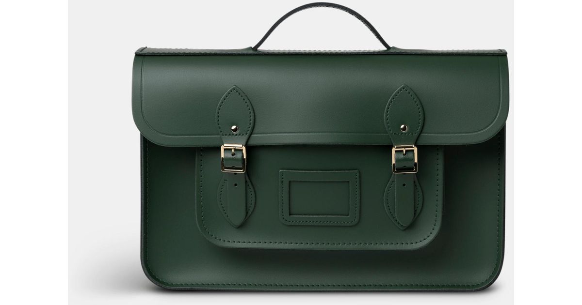 Cambridge Satchel Company The 15 Inch Batchel in Green | Lyst