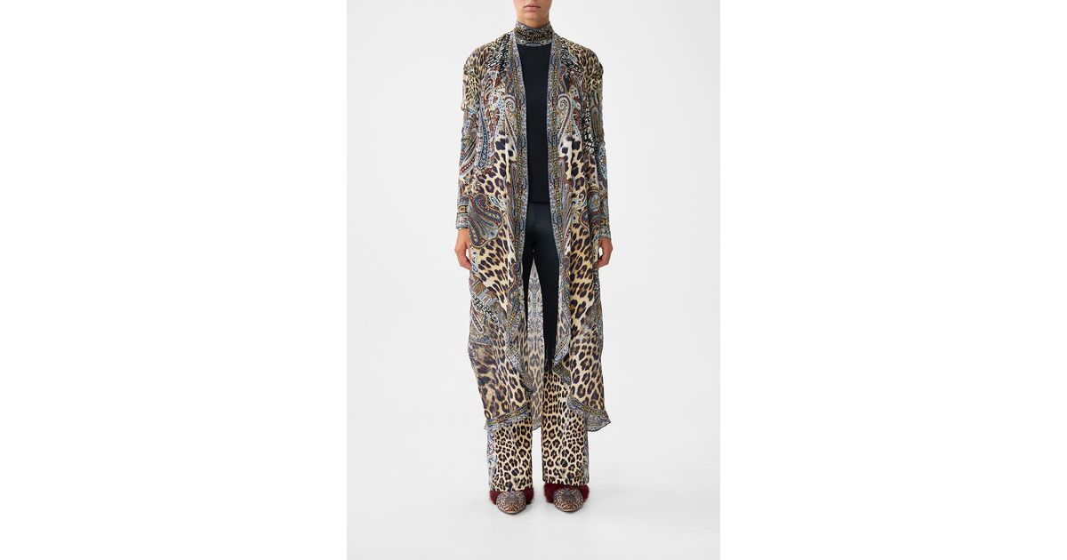 CAMILLA Long Casual Jacket With Pockets Istanbul Animalia | Lyst UK