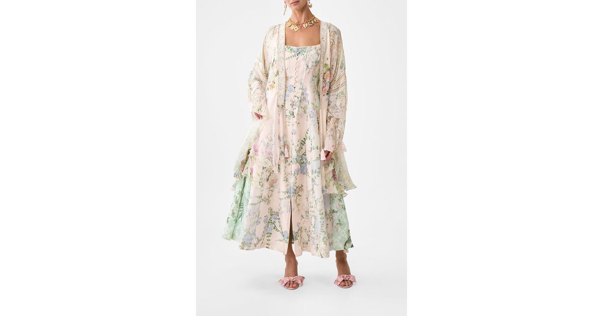 CAMILLA Scalloped Edge Layer Palacio Playground in Natural | Lyst UK