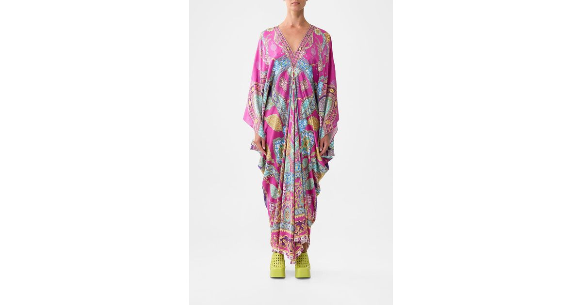 CAMILLA T Shape Long Kaftan Concubines, Sultans & Courtiers in Pink ...