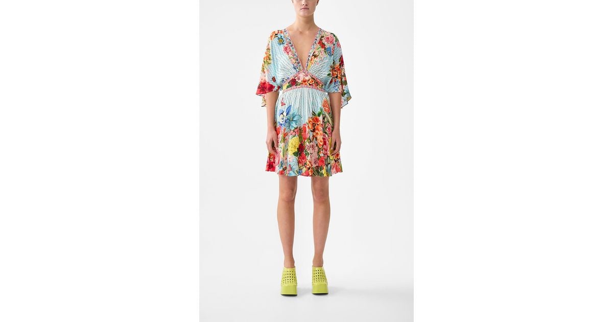 CAMILLA Short Waisted Dress Papers And Curious Capers in Red | Lyst UK