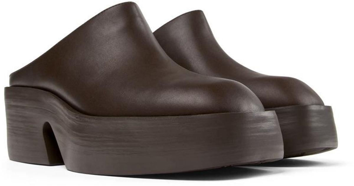 Camper Billie Platform Clog in Brown | Lyst