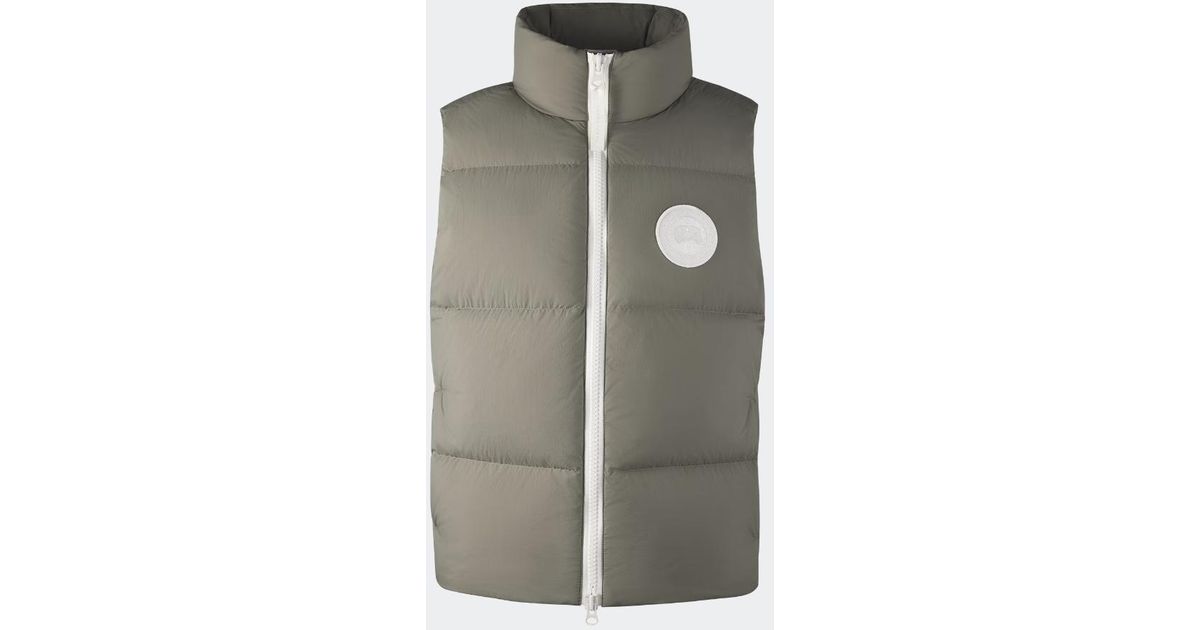 Canada Goose Lawrence Puffer Vest Disc in Gray for Men | Lyst