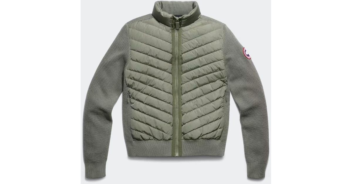 Canada Goose Hybridge Knit Jacket in Green | Lyst UK