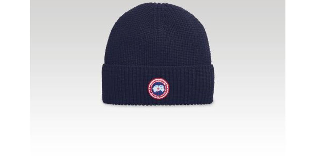 Canada Goose Rib Toque in Blue for Men | Lyst UK