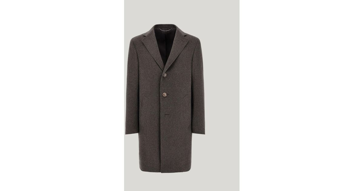 Canali Exclusive Coat in Grey for Men | Lyst UK