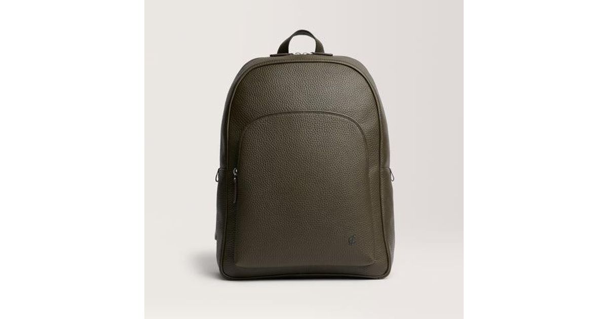 Carl Friedrik Leather Backpack- Full-Grain Leather in Green | Lyst