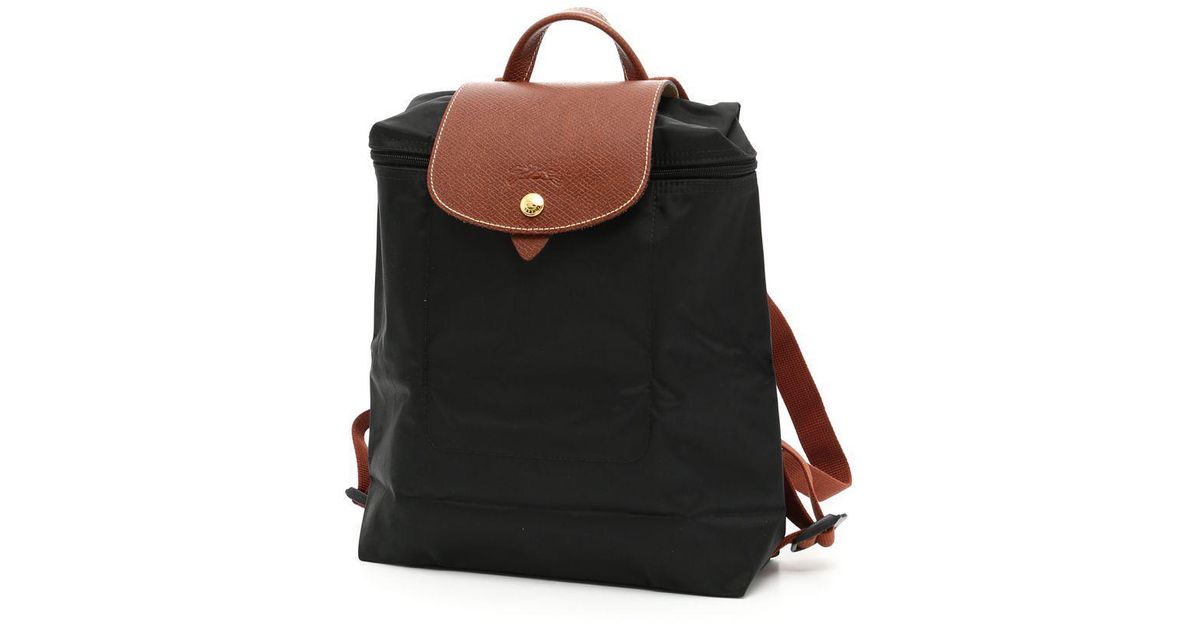 Longchamp Synthetic Nylon And Leather Le Pliage Original Backpack In