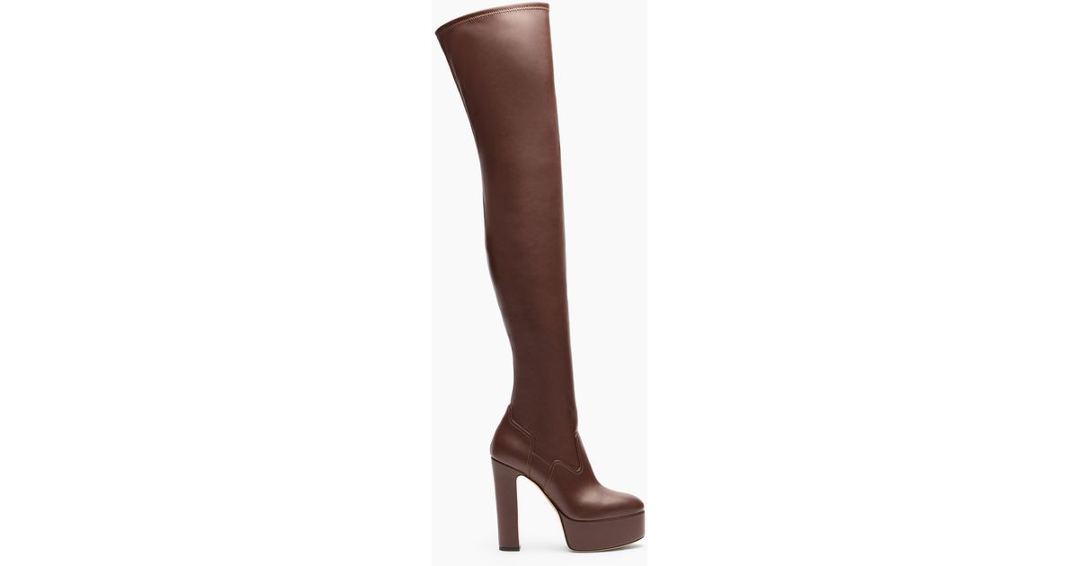 Casadei Patty Over The Knee in Brown | Lyst