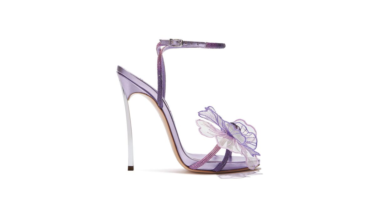 Casadei Blade Belle Epoque Sandals in Purple | Lyst
