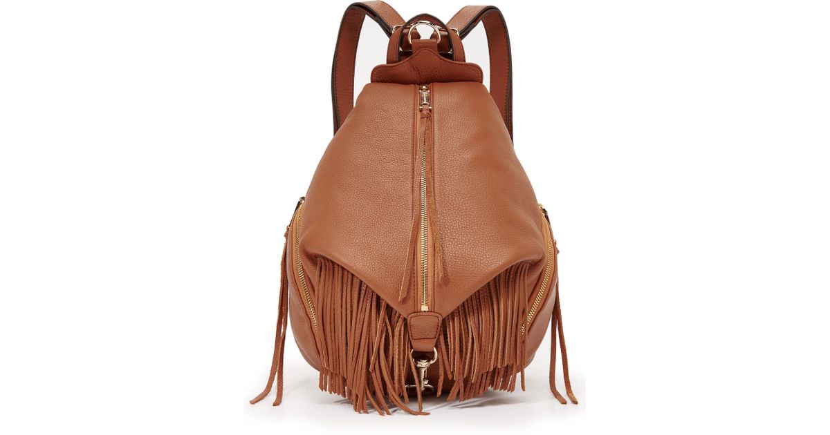 Rebecca Minkoff Fringe Julian Backpack in Brown | Lyst