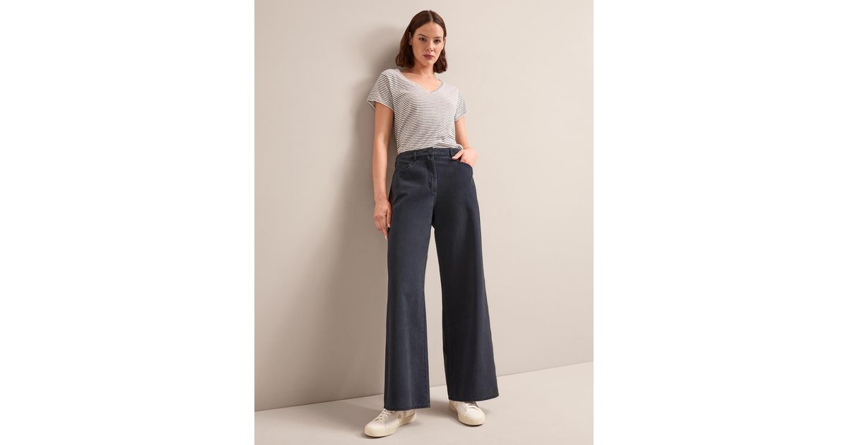 Cefinn Hayden Cotton Twill Trouser in Blue | Lyst UK