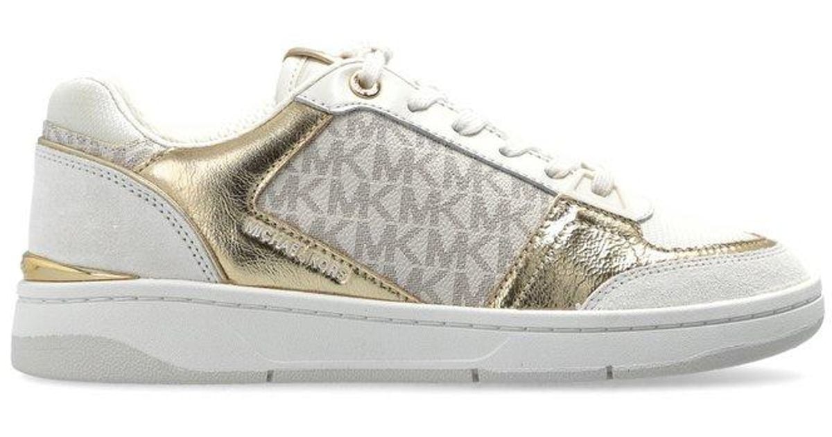 MICHAEL Michael Kors Logo Accent Sneakers in White | Lyst