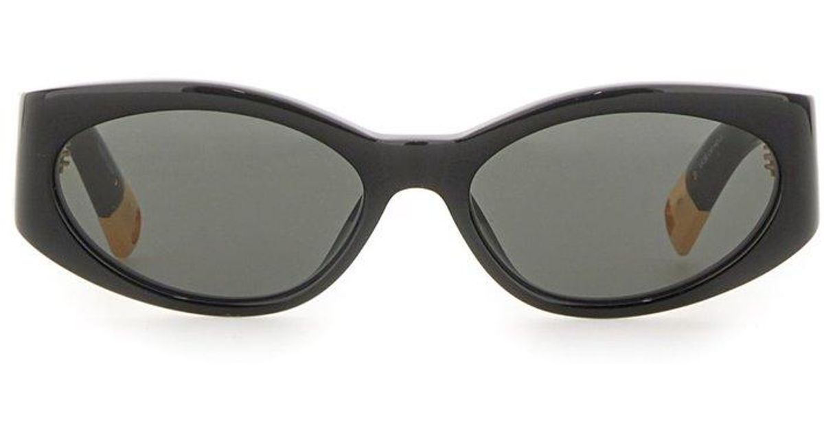 Jacquemus Oval Frame Sunglasses in Grey | Lyst UK