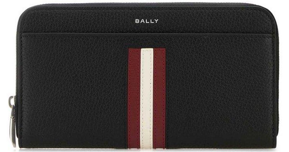 Bally Logo-Printed Zipped Wallet in Black for Men | Lyst UK