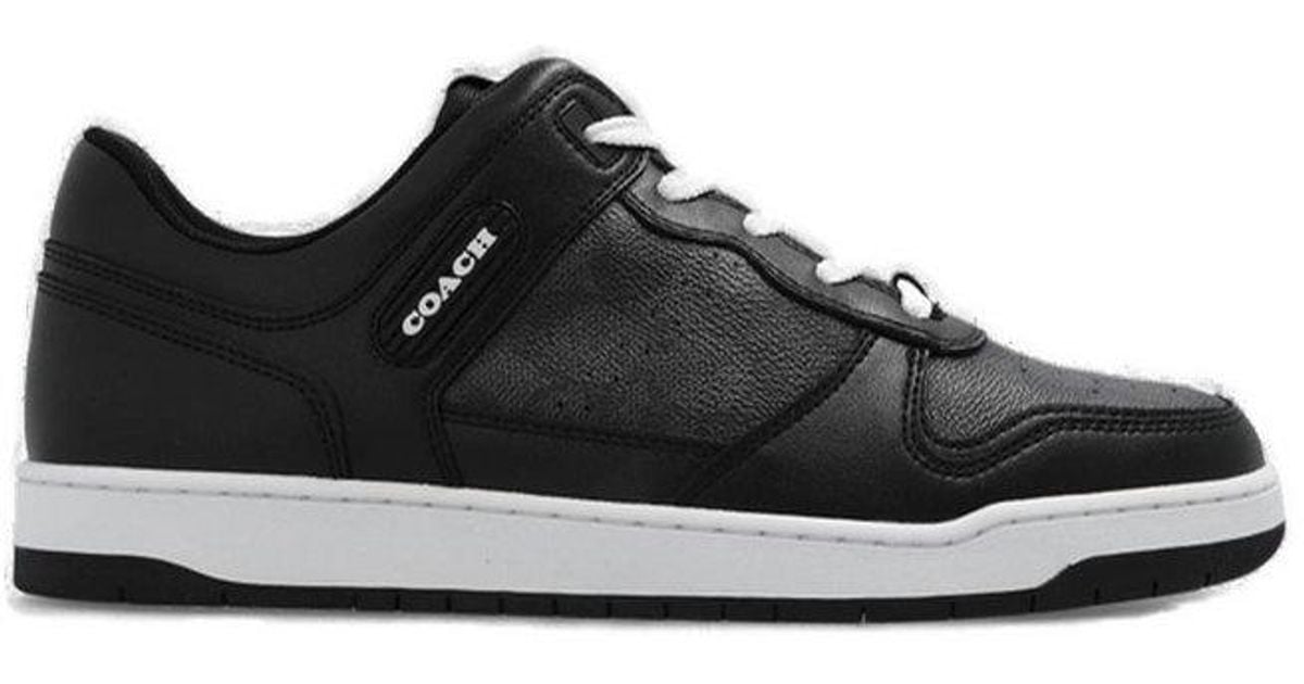 COACH C201 Signature Sneaker in Black for Men | Lyst