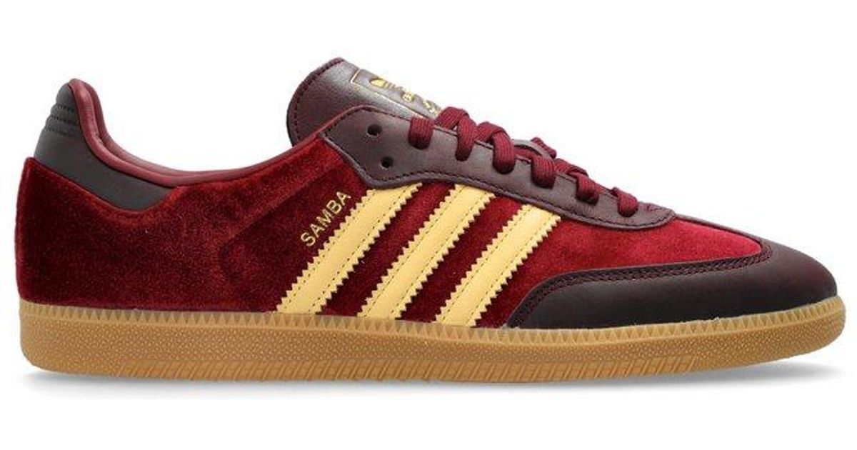 adidas Originals Samba Og W Low-Top Sneakers in Red | Lyst Canada