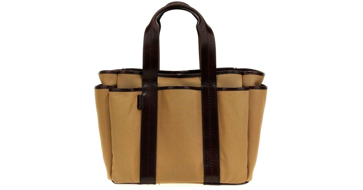 Max Mara Garden Shopping Bag in Brown | Lyst