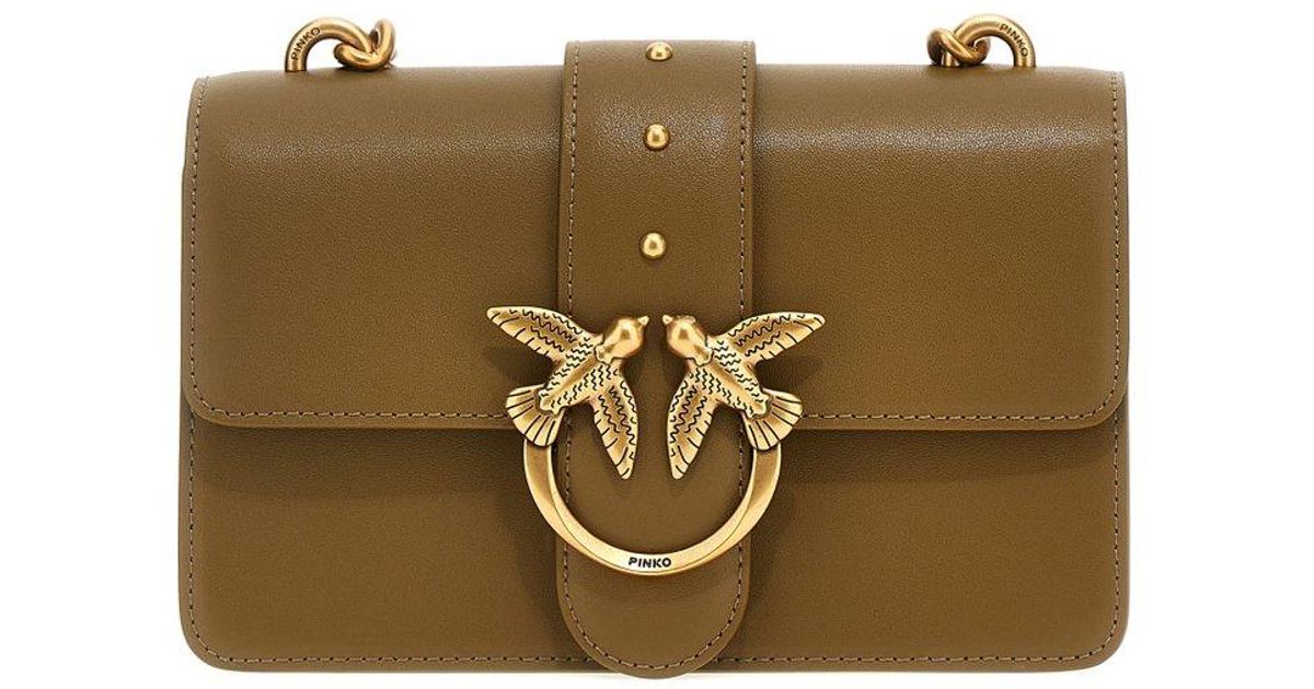 Pinko Shoulder Bags in Brown | Lyst